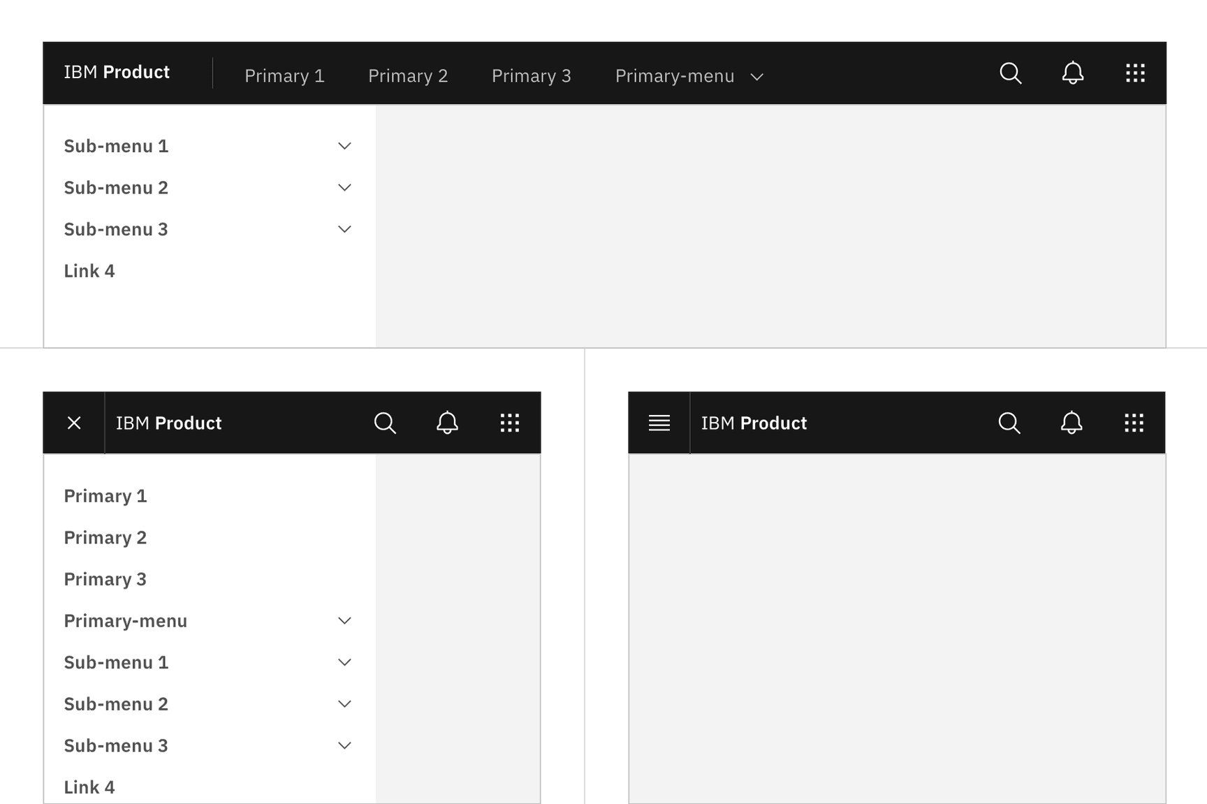 UI shell header – Carbon Design System