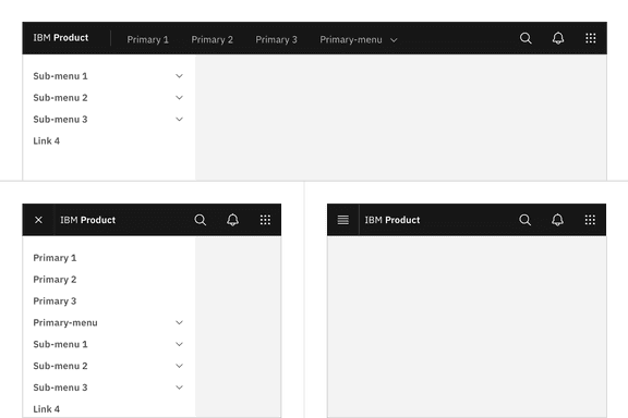 UI shell header – Carbon Design System