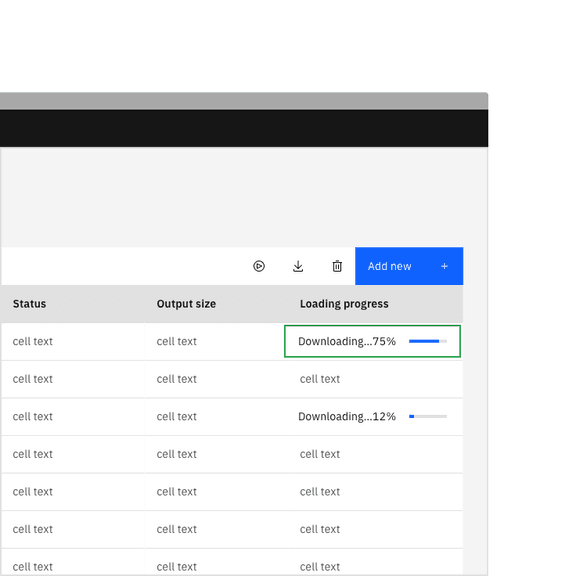 Progress bar – Carbon Design System