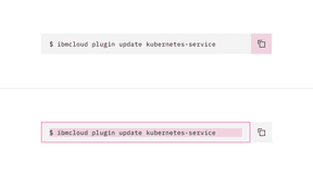 Code snippet – Carbon Design System