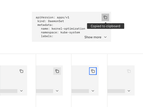 Code snippet – Carbon Design System