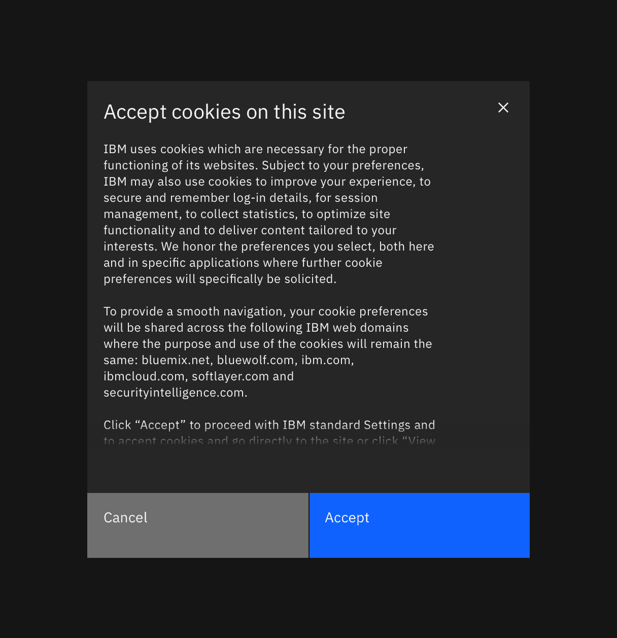 Modal – Carbon Design System