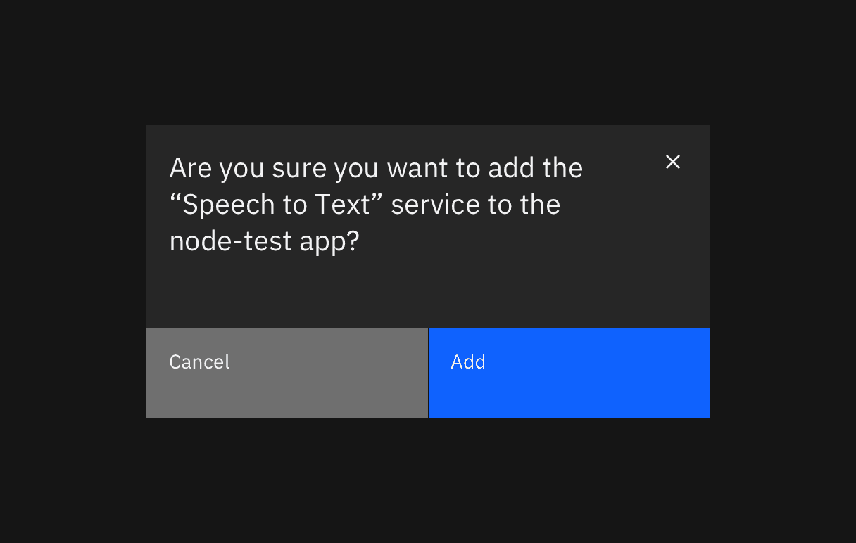 Modal – Carbon Design System