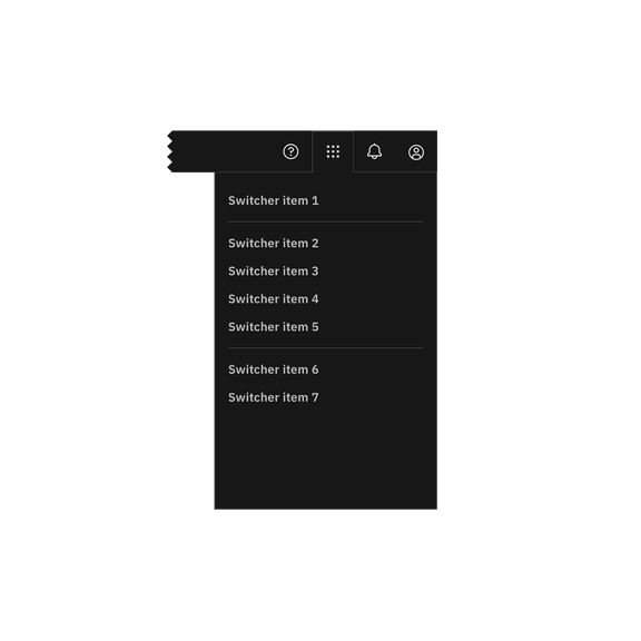 UI shell right panel – Carbon Design System