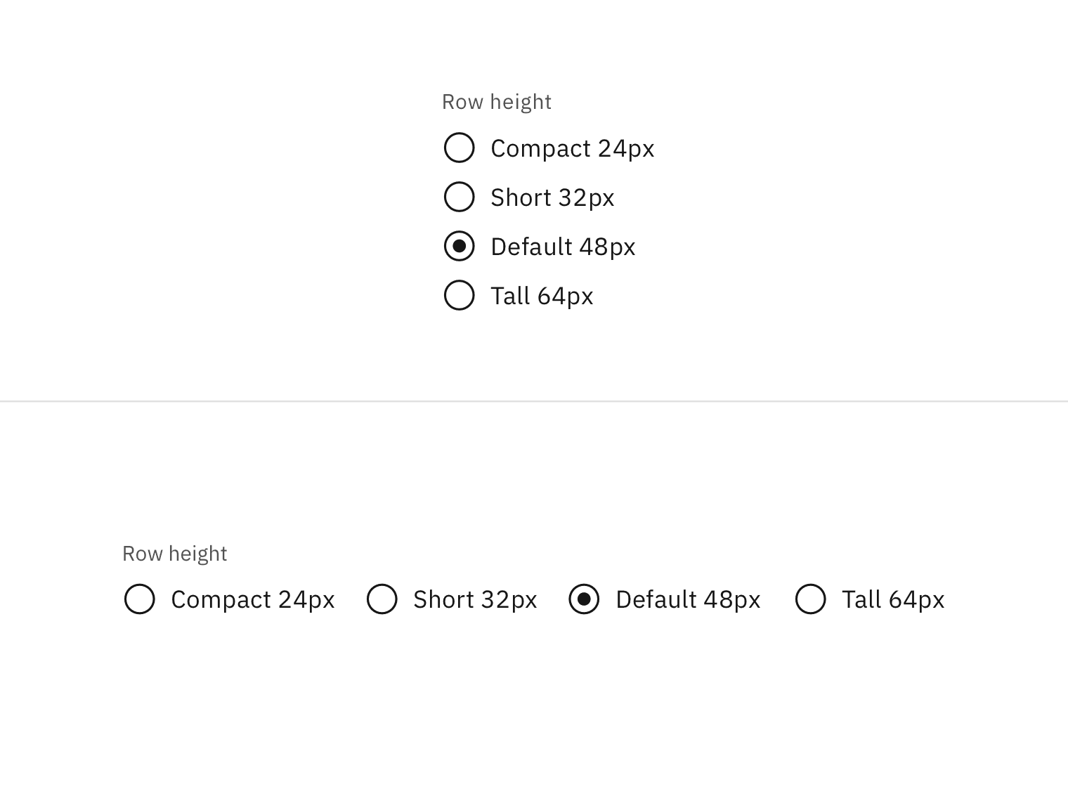 Radio button – Carbon Design System