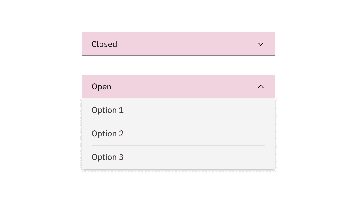 Dropdown – Carbon Design System