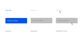 Disabled states – Carbon Design System