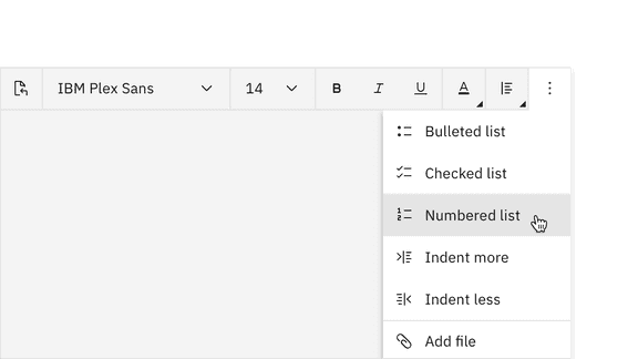 Text toolbars – Carbon Design System