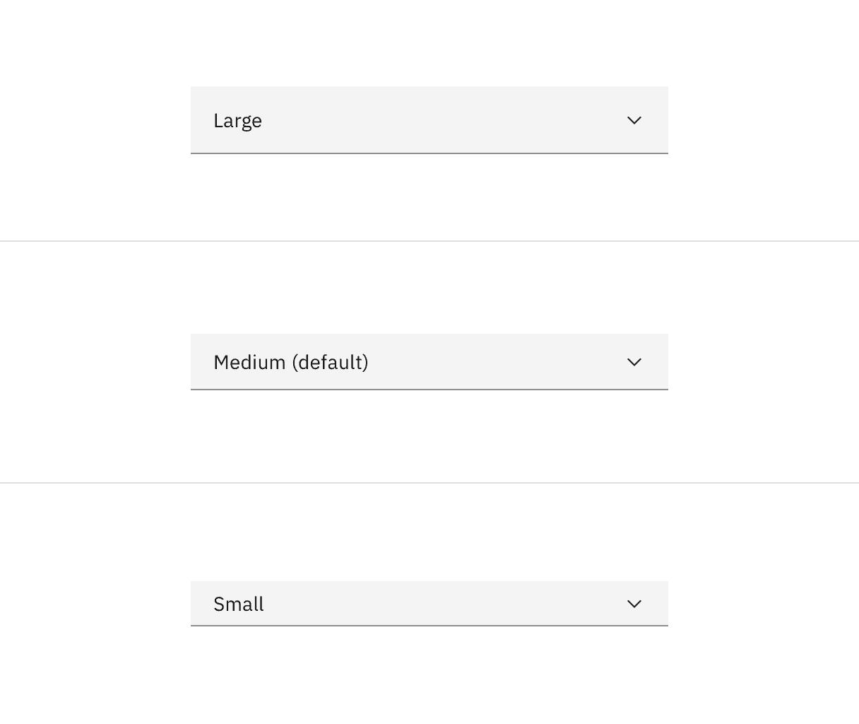 Dropdown – Carbon Design System