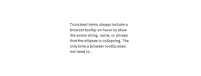 Overflow content – Carbon Design System