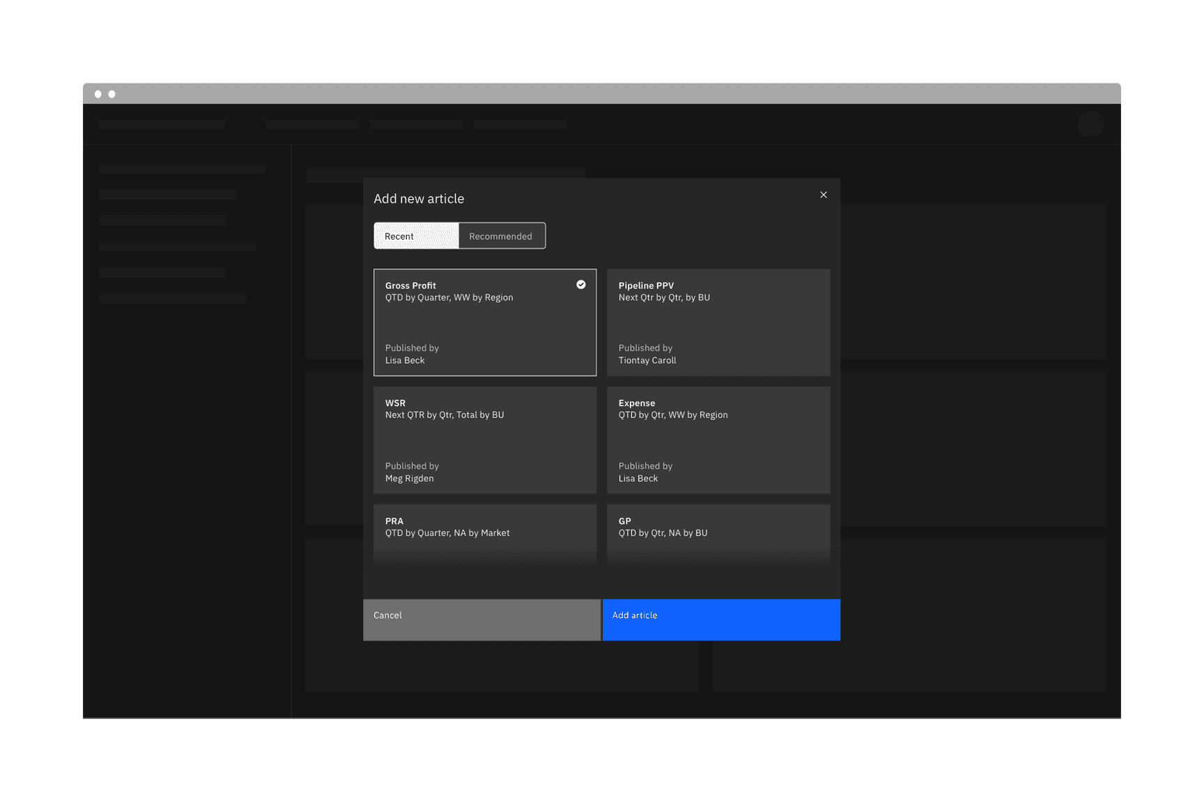 Content switcher – Carbon Design System