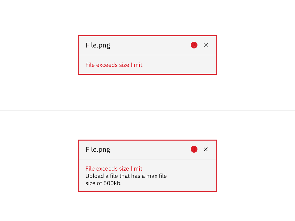 File uploader – Carbon Design System