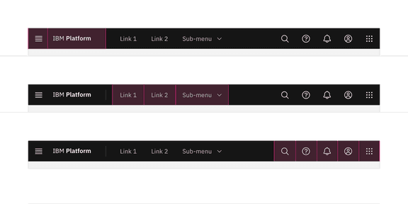 UI shell header – Carbon Design System