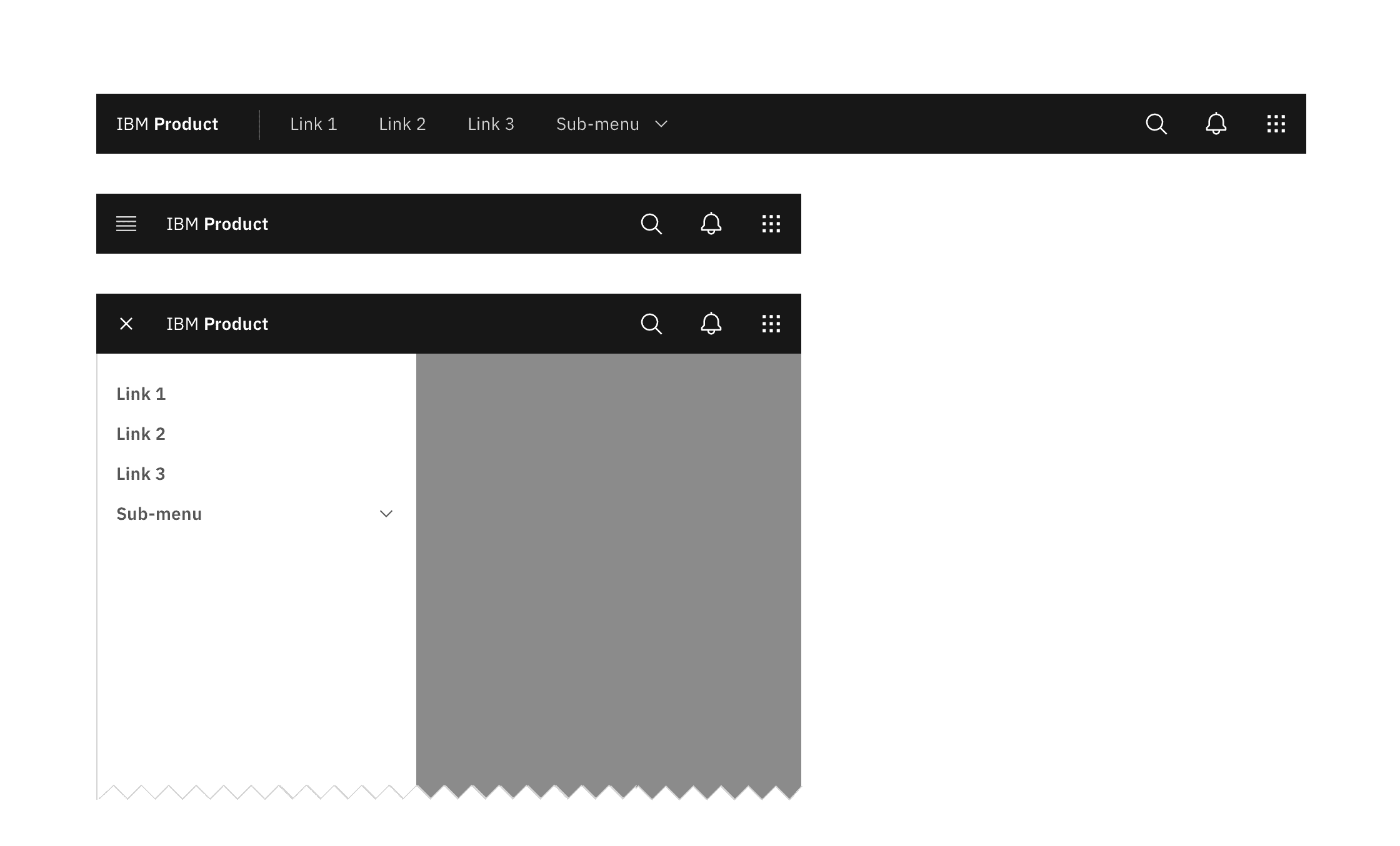 UI shell header – Carbon Design System