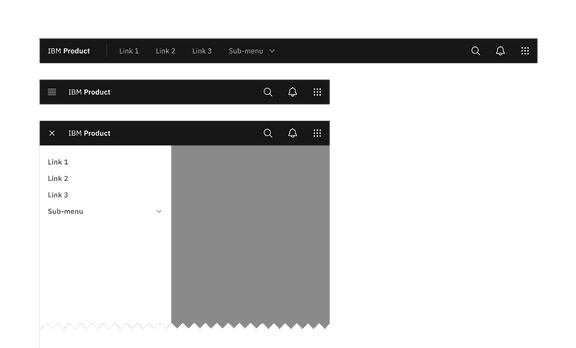 UI shell header – Carbon Design System