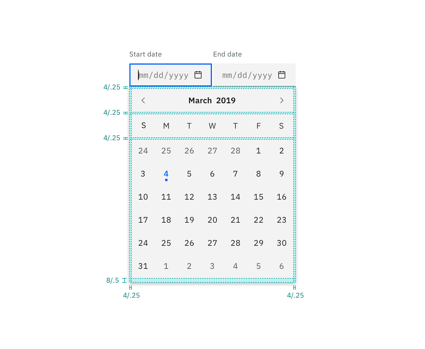 Date picker – Carbon Design System